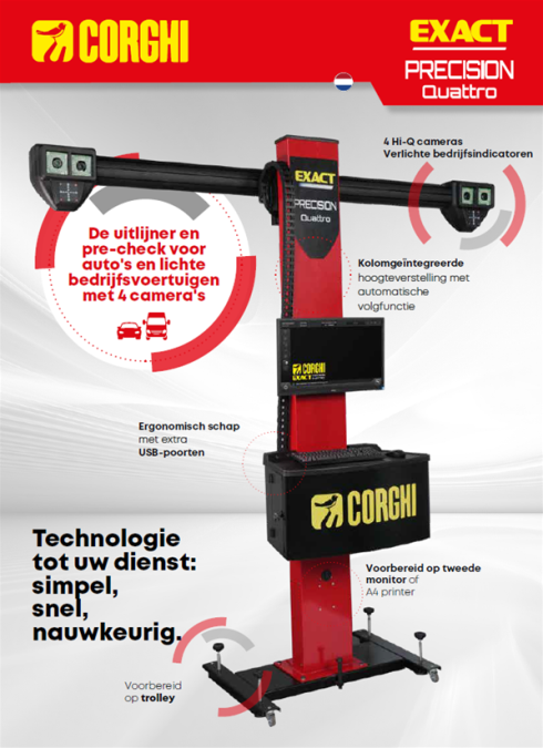 Corghi uitlijnprogramma